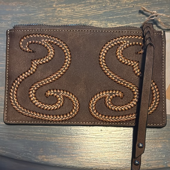Tony Lama | Bags | Tony Lama Boot Stitch Wallet Brown Nwt | Poshmark